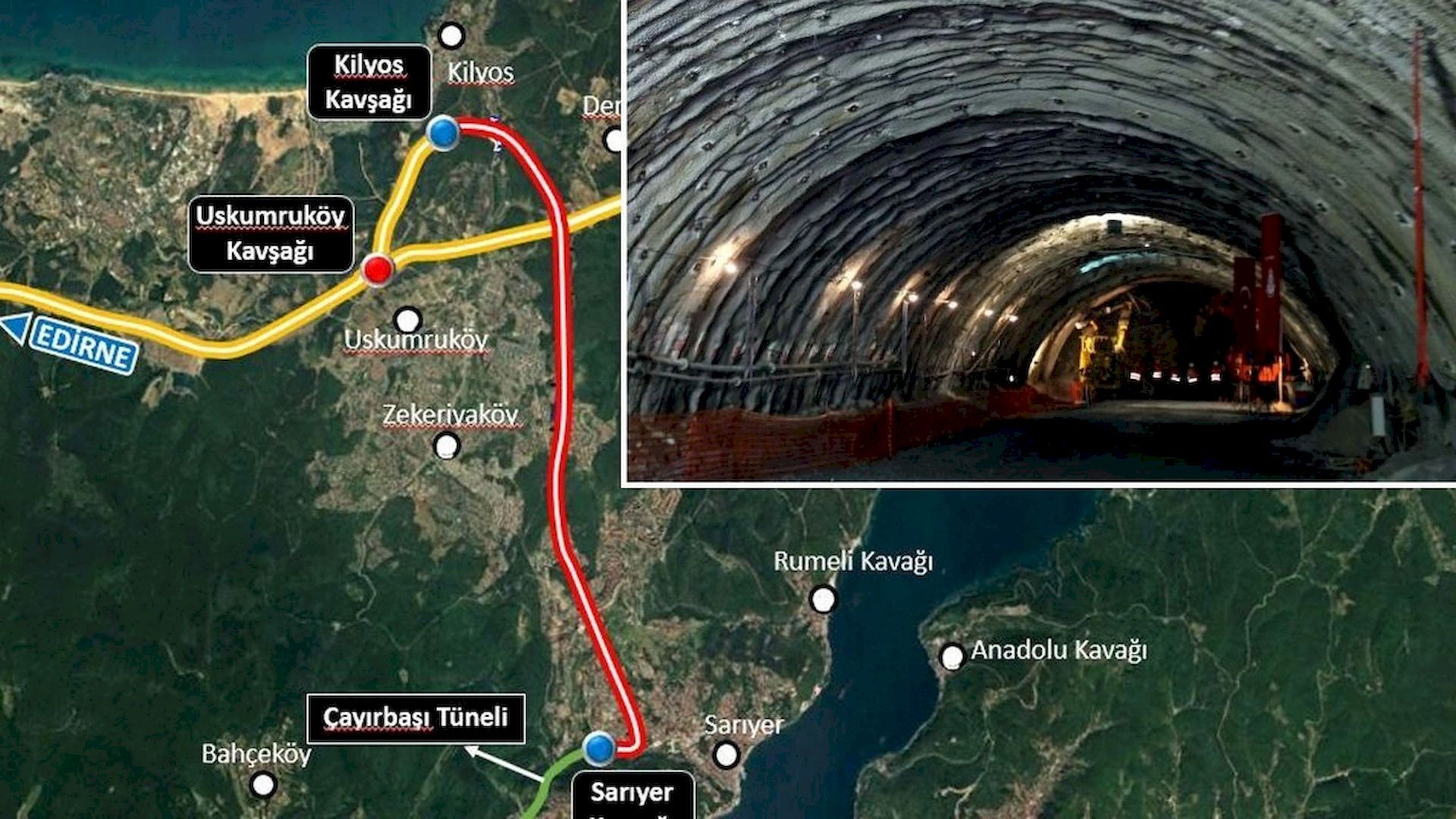 Sarıyer-Kilyos Tüneli 2026’da Tamamlanacak: 35 Dakikalık Yol 5 Dakikaya ...